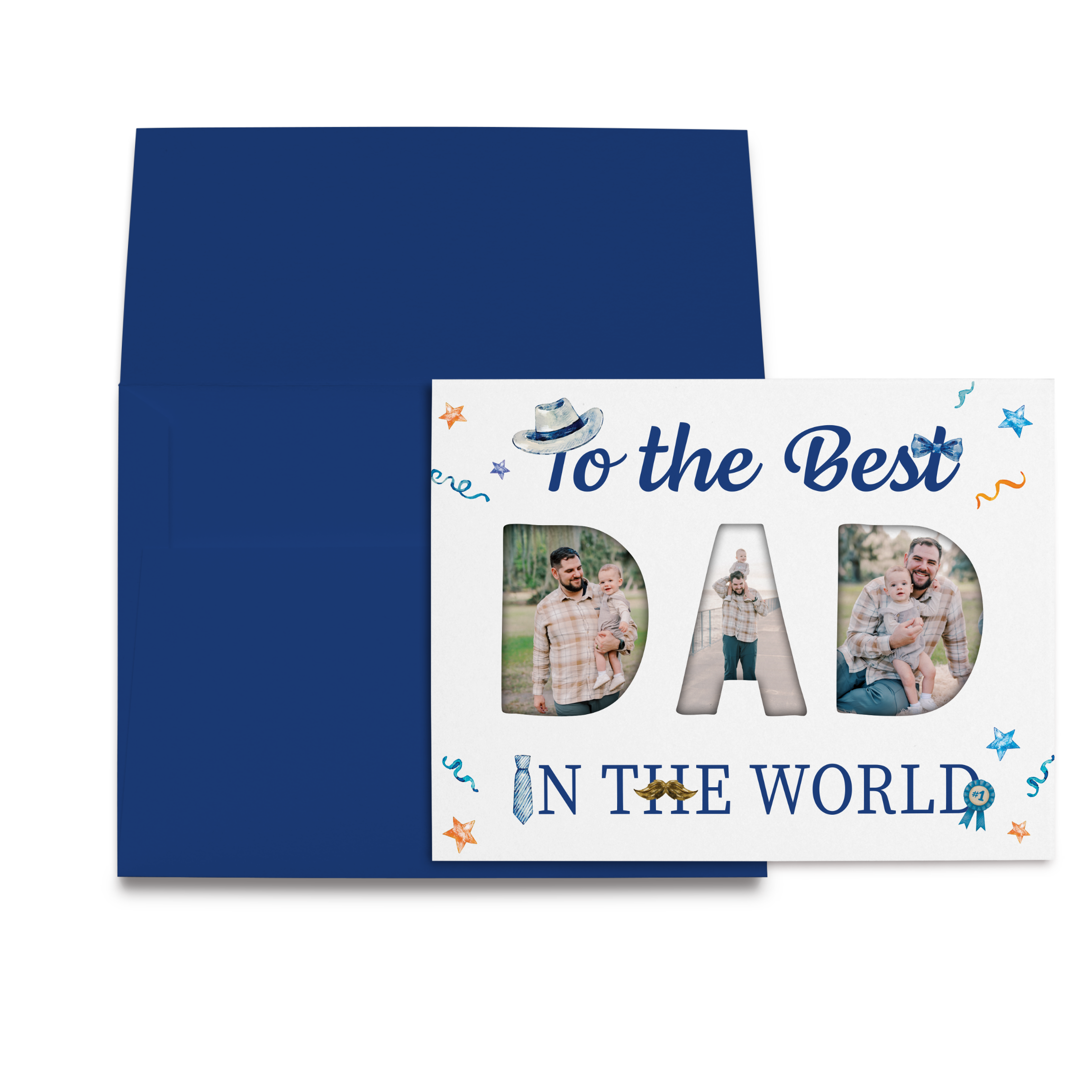 DAD Cut-Out Card – DIY Father’s Day Kit (Physical Card + Printable Tem ...