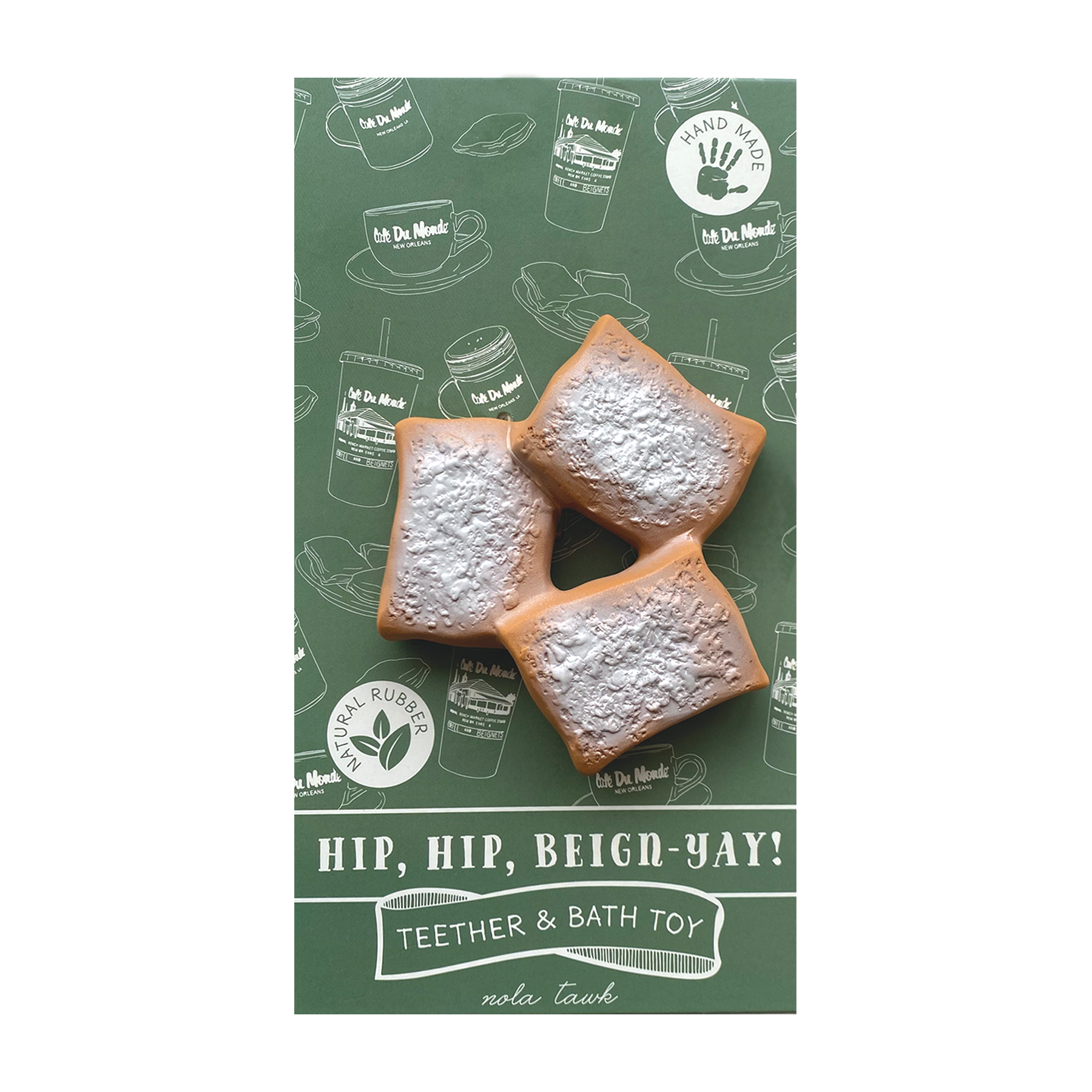Hip, Hip, Beign-YAY! Beignet Bath Toy & Baby Teether – Nola Tawk