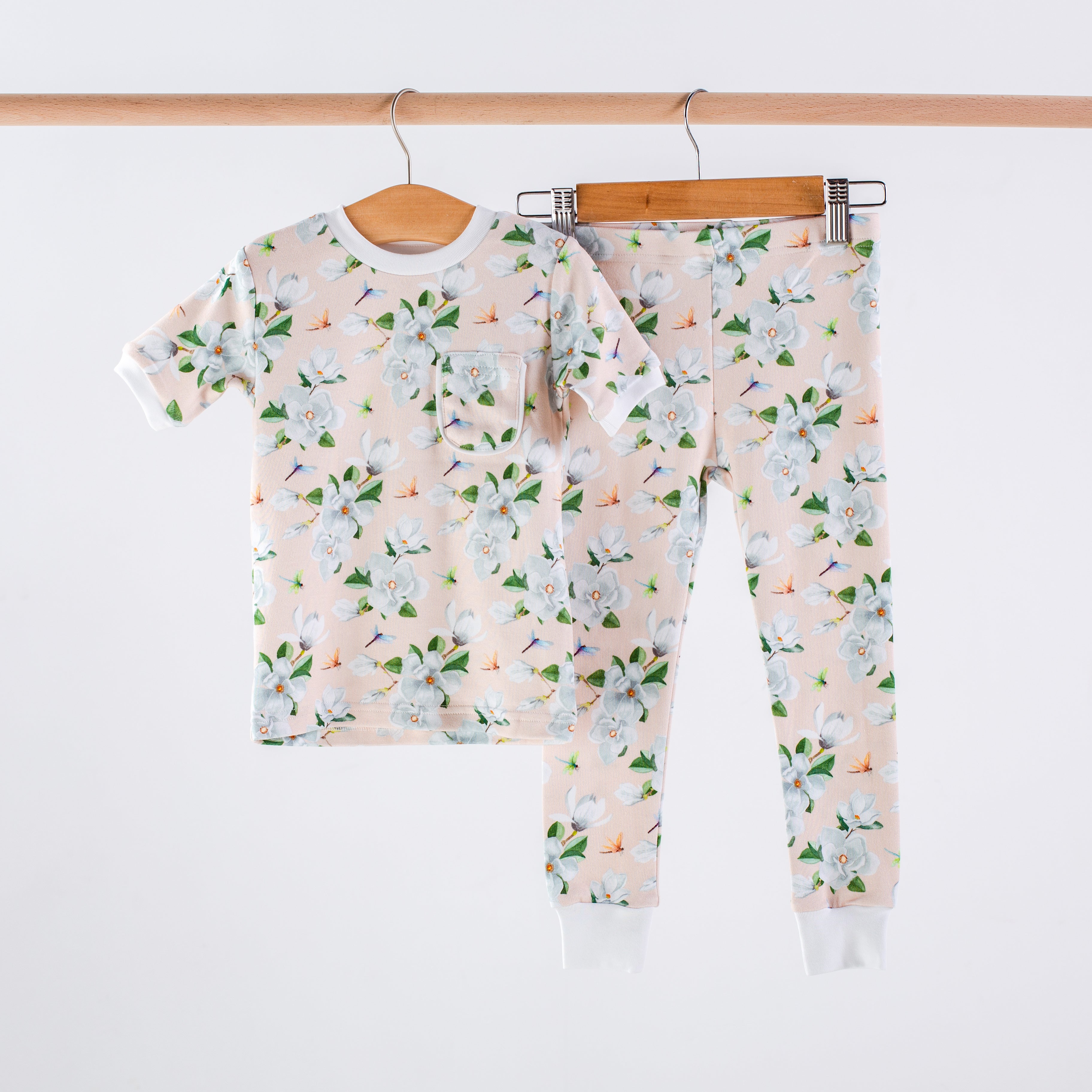 Pink Magnolia Organic Cotton Pajamas – Nola Tawk