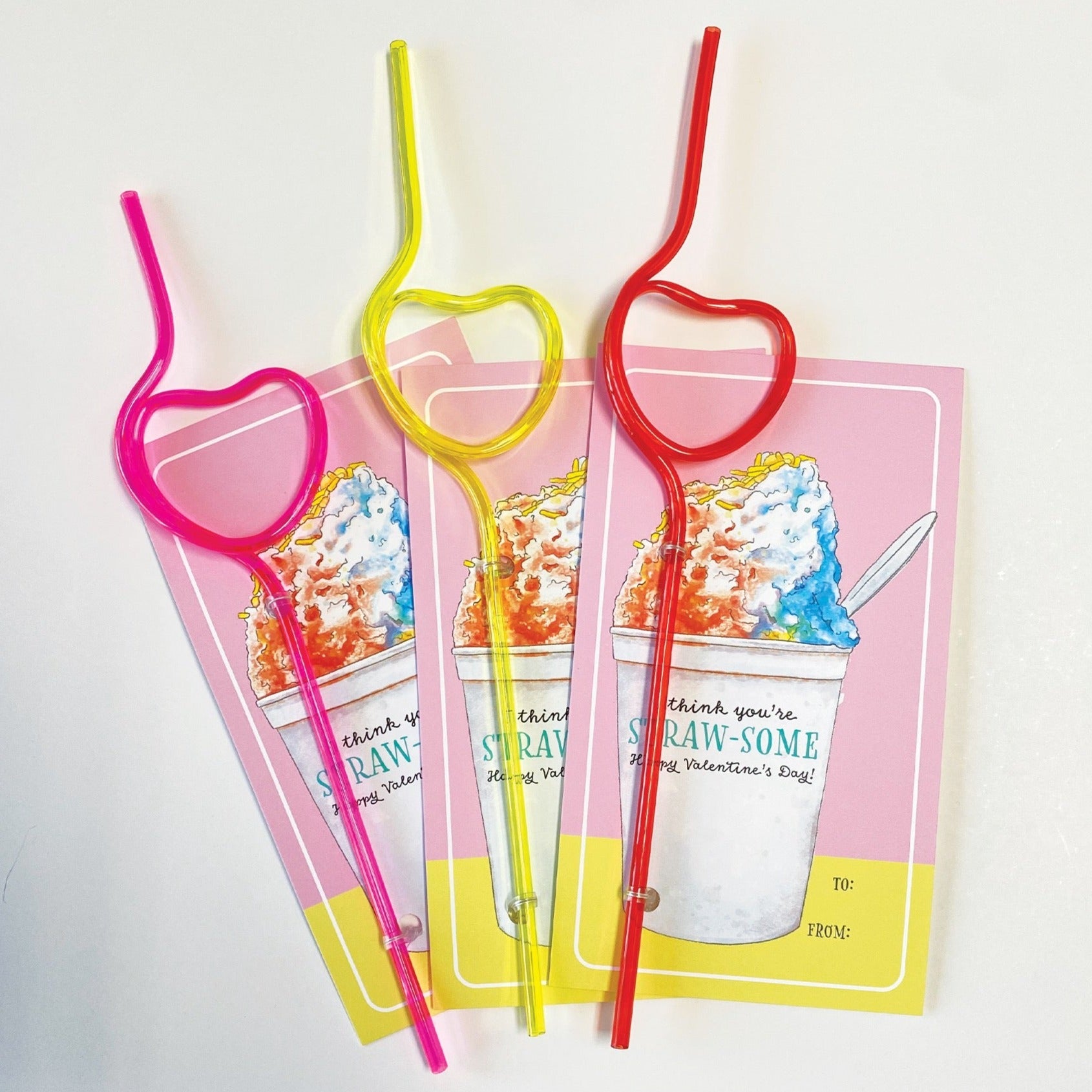 You're Straw-some Valentine's Card & Heart Straw – Nola Tawk